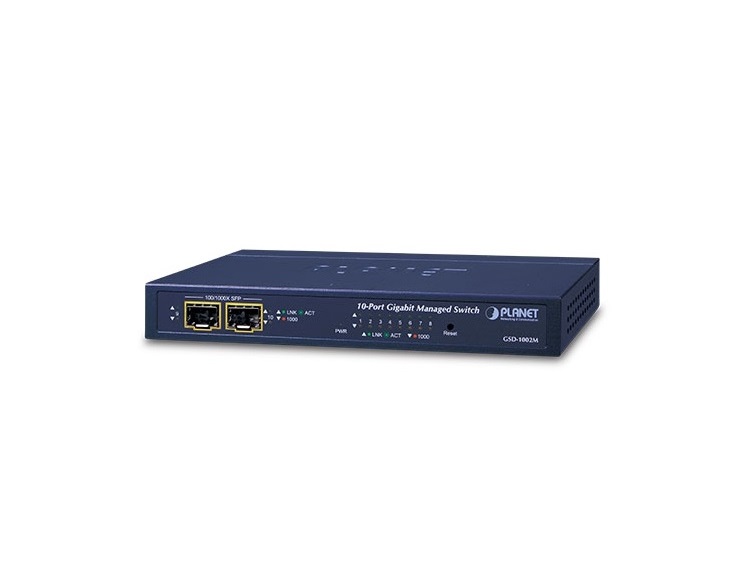 L2 Managed Ethernet Switch PLANET GSD-1002M, Layer 2 8-Port 10/100 ...
