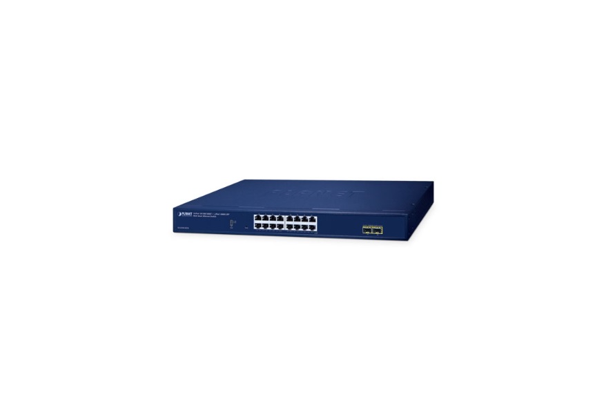 Smart Switch 16-Port Gigabit + 2-Port SFP Planet GS-2210-16T2S
