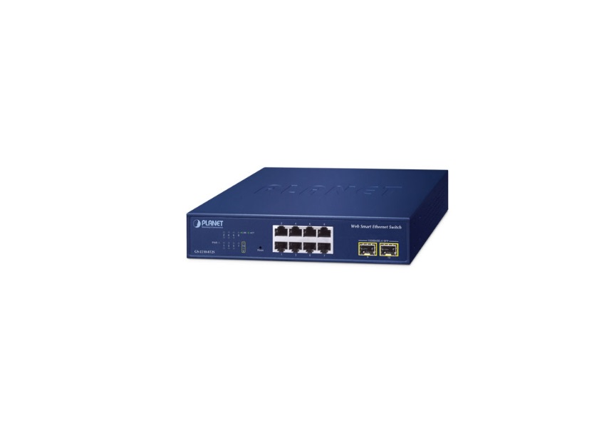 Smart Switch 8-Port Gigabit + 2-Port SFP Planet GS-2210-8T2S